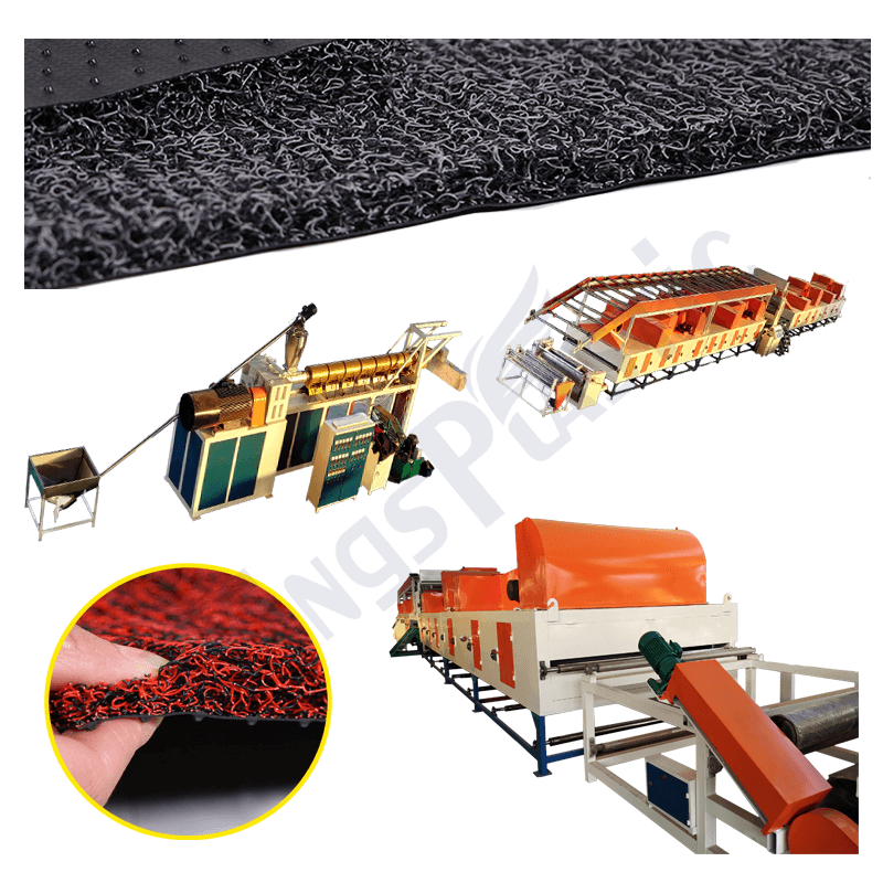 PVC Coil Loop Car Mat Extrusion Machine - Buy PVC Coil Loop Car Mat ...